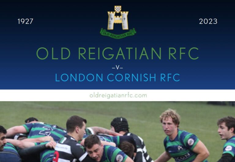 Old Reigatian RFC v London Cornish, Programme & Preview - Old Reigatian RFC