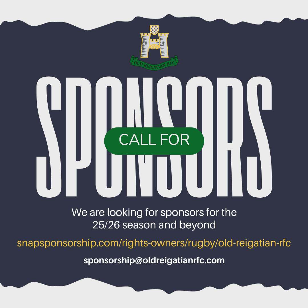 Sponsorship Opportunities Open at Old Reigatian RFC - Old Reigatian RFC